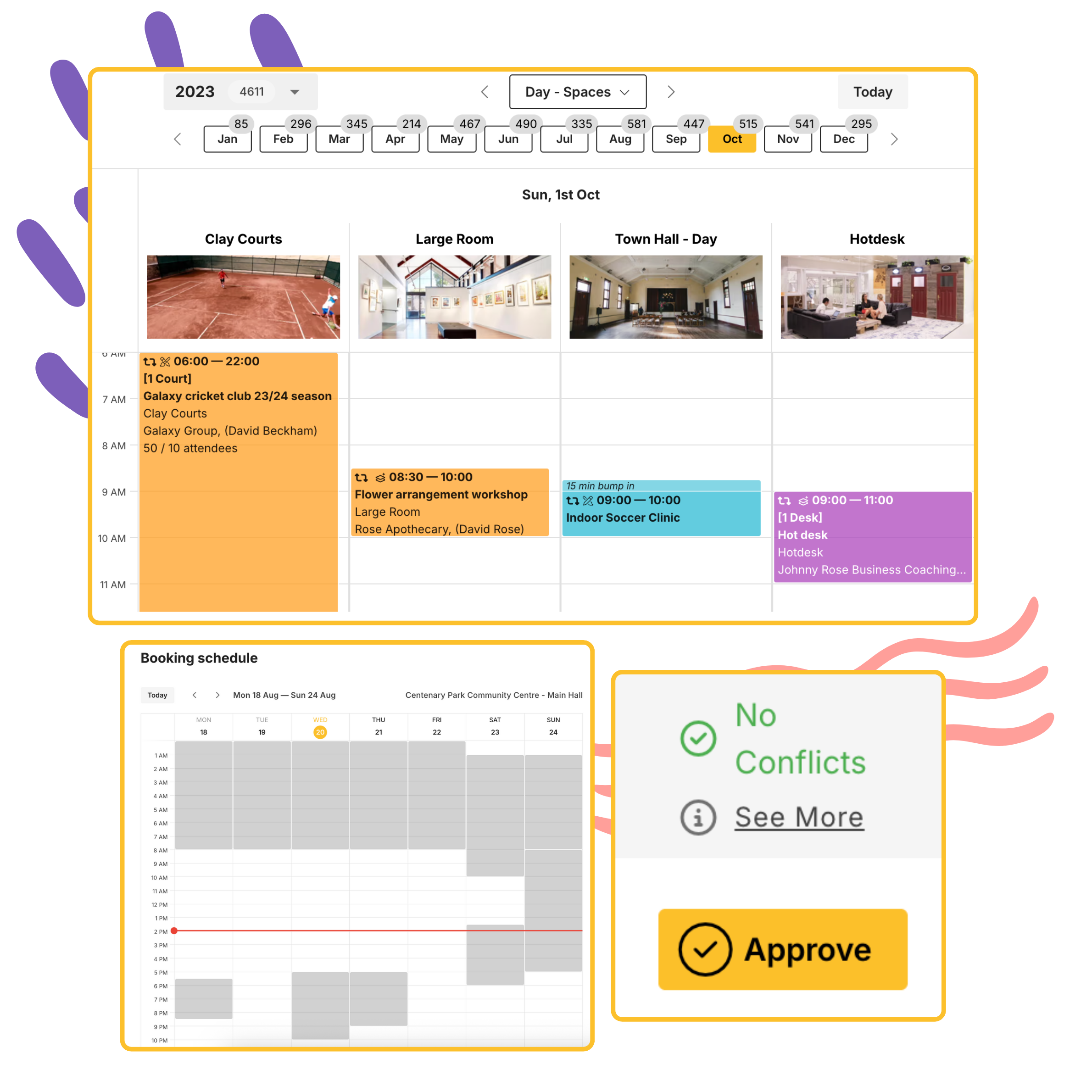 Booking Calendar – Live Availability & Conflict‑Free Venue Management