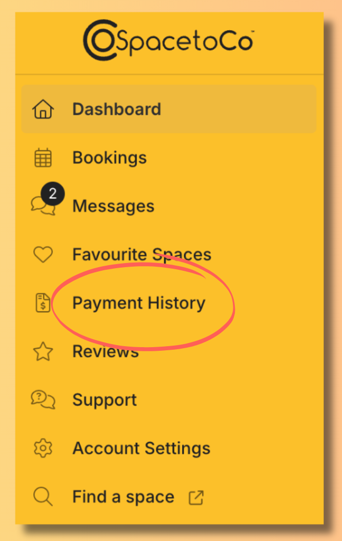 NEW! Payment History