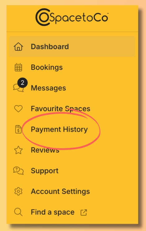 NEW! Payment History